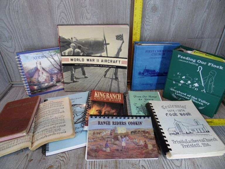 World War II Aircraft Book & Cookbooks - Dunker Auction