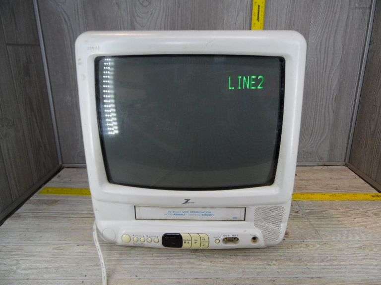 Zenith TV/VHS Combination: Untested - Dunker Auction
