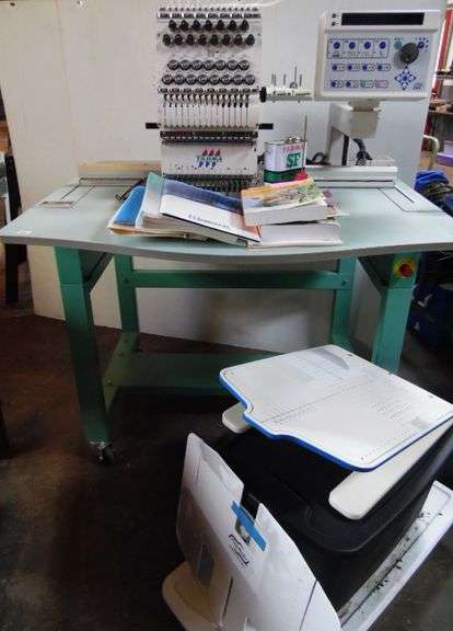 Tajima 1 Head- 15 Needles Commercial Embroidery Machine: Has Hoops ...