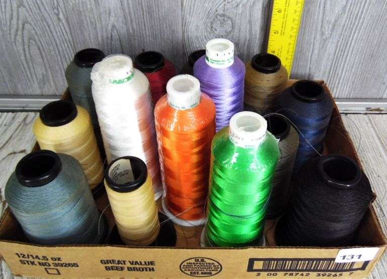 Thread Spools: Partial Rolls - Dunker Auction
