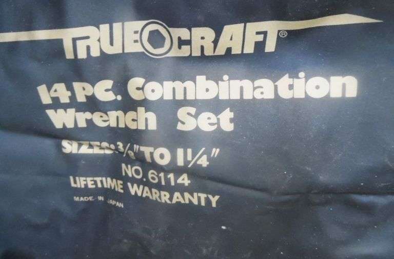 True Craft 14 pc. Combination Wrench Set - Dunker Auction