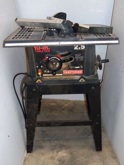 Craftsman 10" Table Saw - Dunker Auction