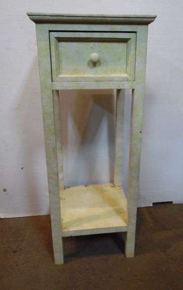 Table with Drawer: 12" x 12" x 30" - Dunker Auction