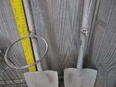 Metal Childs Rakes & Spades, Candle Holder & Mini Pails - Dunker Auction