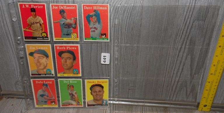 1950's Baseball Cards - Dunker Auction
