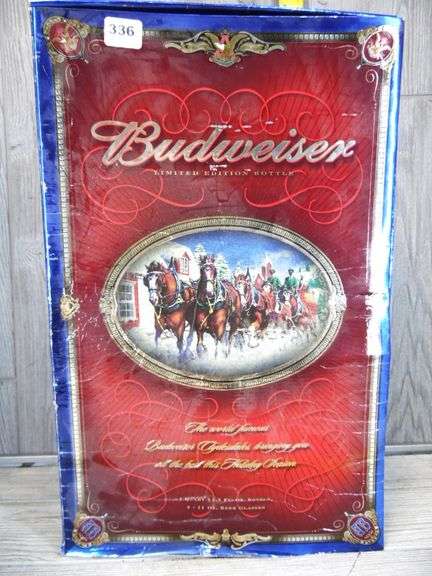 Budweiser Collectable: Box has some damage - Dunker Auction