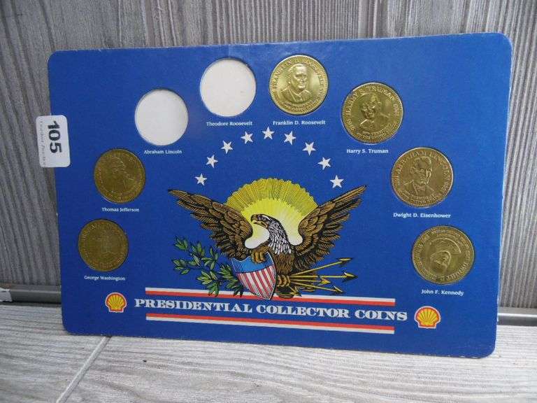 Shell Presidential Collector Coins - Dunker Auction