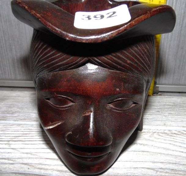 Hand Carved Wood Water Dipper Ladle - Dunker Auction