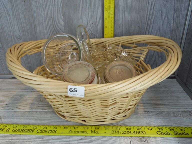 Basket Misc. Glassware - Dunker Auction