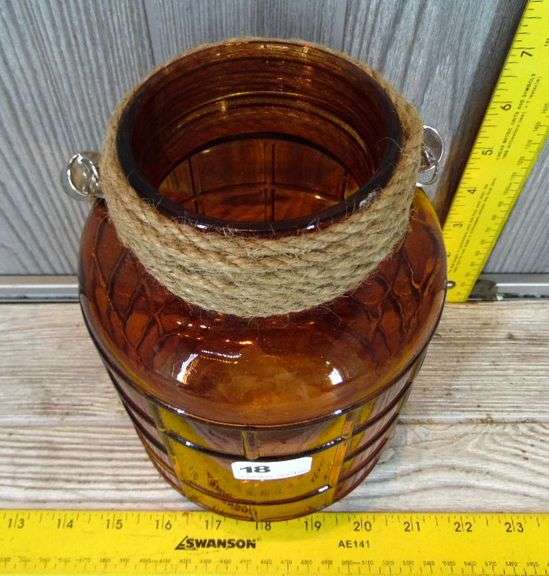 Amber Barrel Jar - Dunker Auction