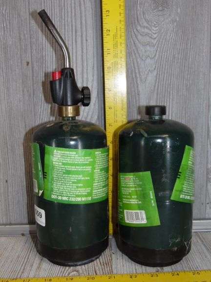 Propane Torch & Tanks: Partial Bottles - Dunker Auction