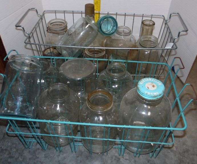Wire Baskets & Misc. Jars - Dunker Auction