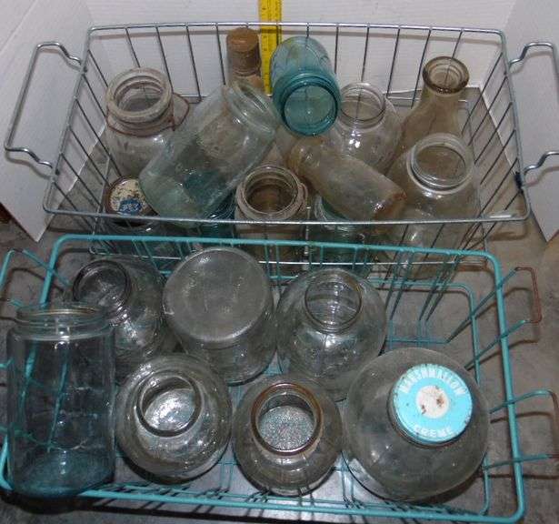 Wire Baskets & Misc. Jars - Dunker Auction