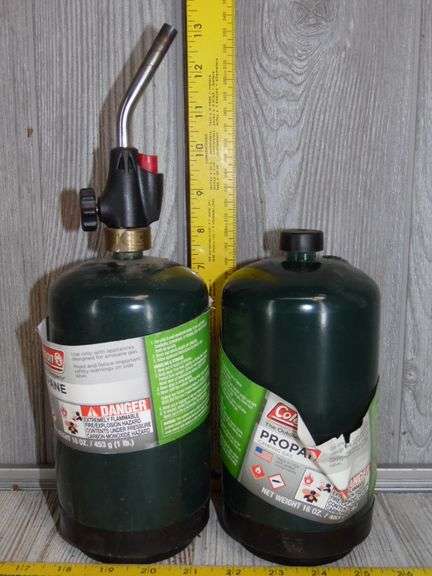 Propane Torch & Tanks: Partial Bottles - Dunker Auction