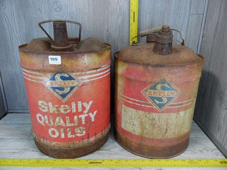 Skelly Gas Cans - Dunker Auction