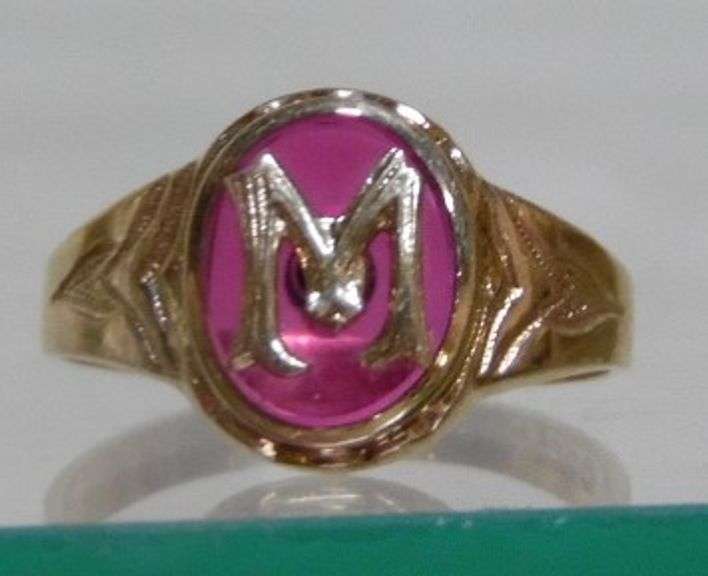 Ring: Marked 10K Costume Jewlery - Dunker Auction