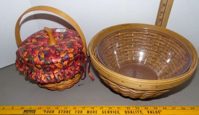 1996 & 2004 Longaberger Baskets - Dunker Auction