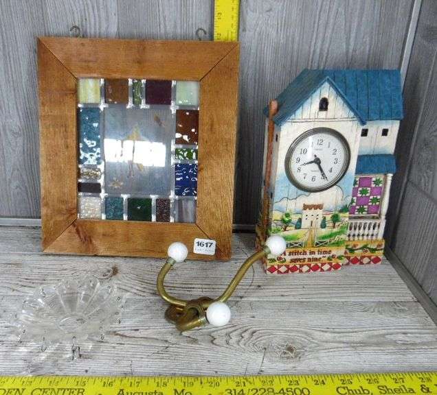 Clock, Coat Hanger & Picture - Dunker Auction