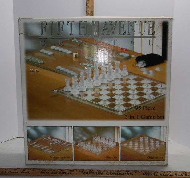 3 & 1 Game Set: Frosted & Clear Crystal - Dunker Auction