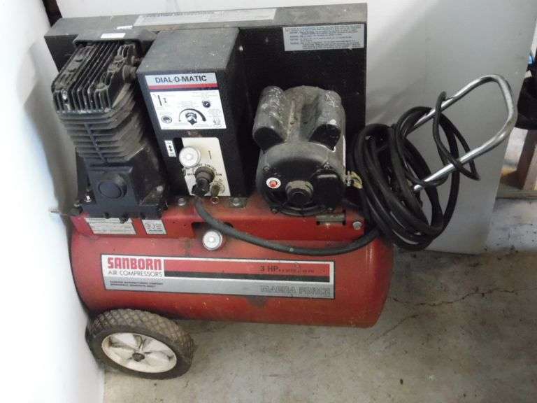 Sanborn Air Compressor - Dunker Auction