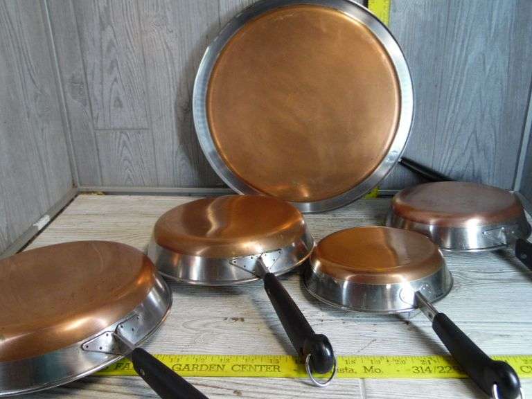 Revere Ware Copper Bottom Cookware - Dunker Auction