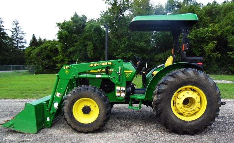 2003 John Deere 5205 464 hrs. 4X4, 521 Loader, Rear Weights (Very Clean ...