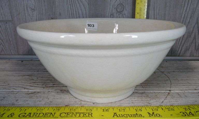 Stone Ware Bowl - Dunker Auction