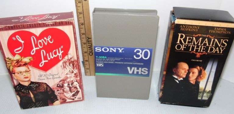 DVD and VHS Lot - Dunker Auction