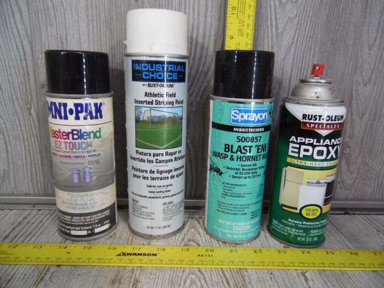 Assorted Garage Spray Cans - Dunker Auction