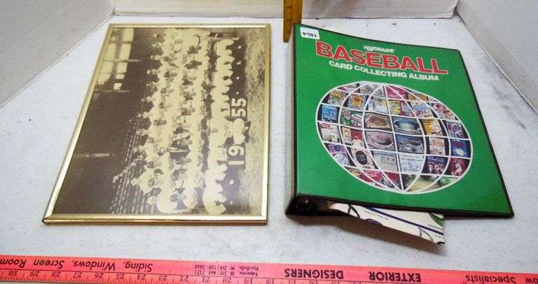 1955 Dodgers Team Photo and Card Binder - Dunker Auction