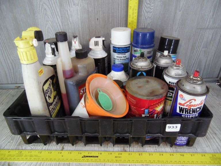 Assorted Garage Spray Cans - Dunker Auction