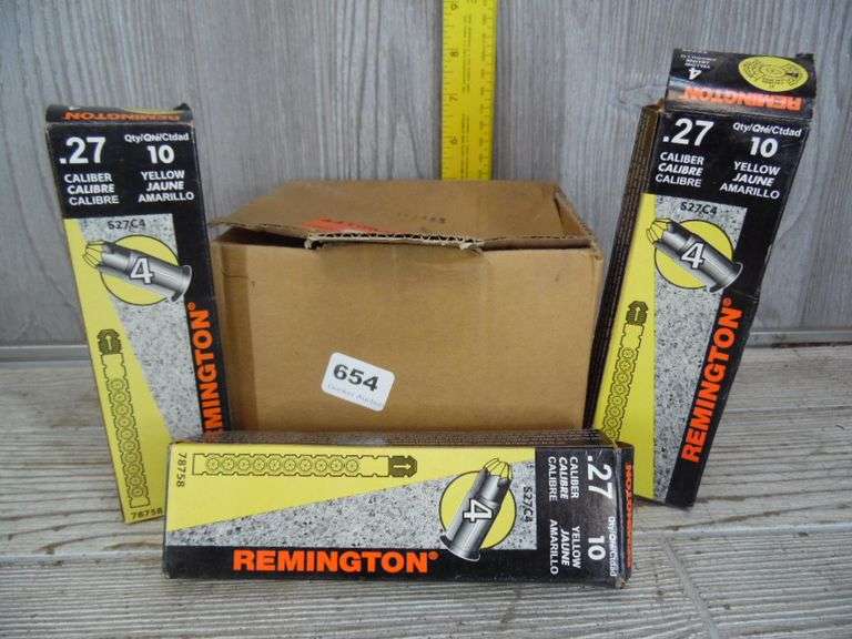 Remington .27 Caliber Yellow Jaune & Hilti Nails SDM 27 P - Dunker Auction