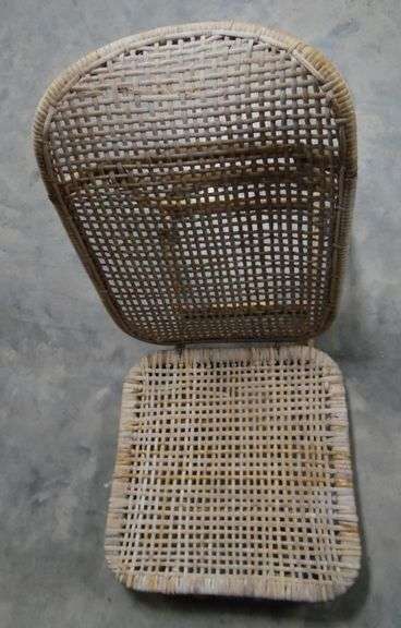 1920's Wicker Beach Chair - Dunker Auction