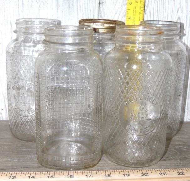 Old Judge Coffee Jars - Dunker Auction