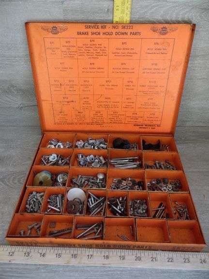 Metal, Service Kit Organizer & Assorted Hardware - Dunker Auction