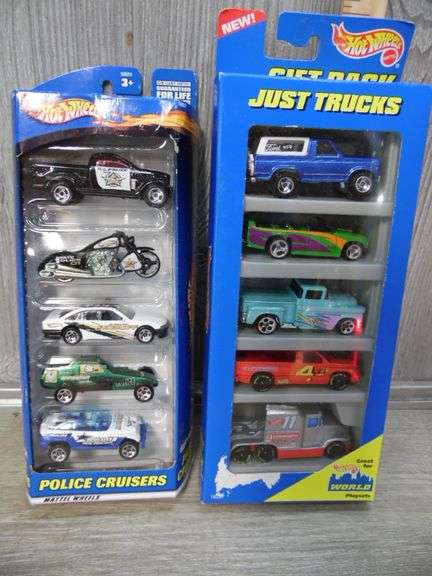 Hot Wheels Multi-Packs - Police Cruisers & Just Trucks - Dunker Auction