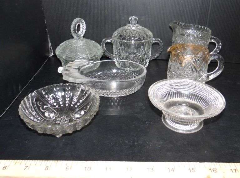 Assorted Clear Glassware - Dunker Auction