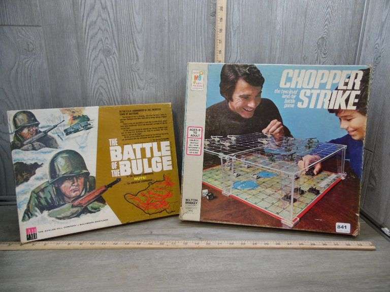 The Battle Of The Bulge & Chopper Strike Boards Games - Dunker Auction