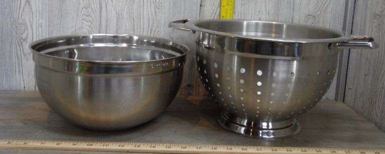 Stainless Strainer and Bowl - Dunker Auction