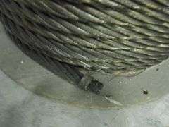 7/8" 6x25 WS-IWRC Wire Rope 300' - Dunker Auction