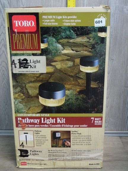 Toro Pathway Light Kit (4 lights) - Dunker Auction