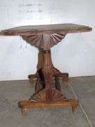 Small Inlayed Table and Step Stool - Dunker Auction