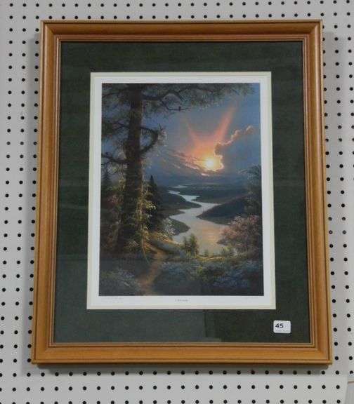 Jesse Barnes "A Silver Lining" 58/2150, 21 1/4" x 25 1/2" - Dunker Auction
