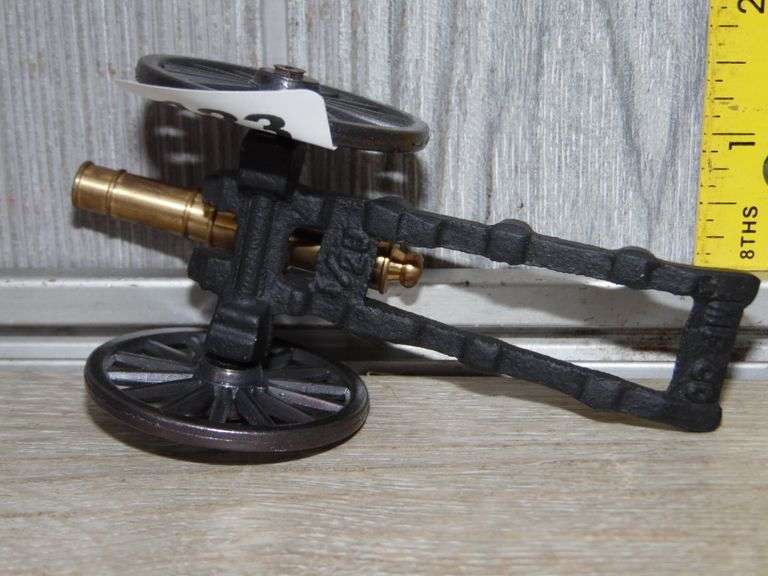 Small Brass & Metal Cannon - Dunker Auction