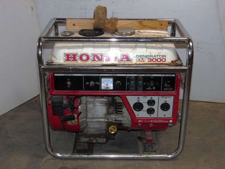 Honda EM 3000 Generator - Dunker Auction