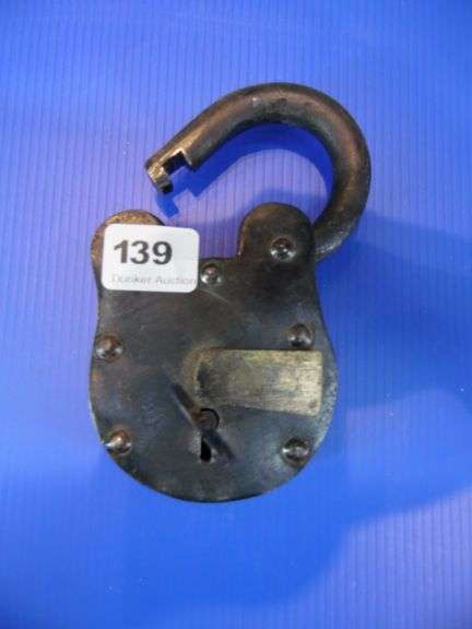 Antique Pad Lock - Dunker Auction