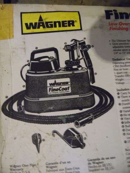 Wagner Fine Coat Finishing System - Dunker Auction