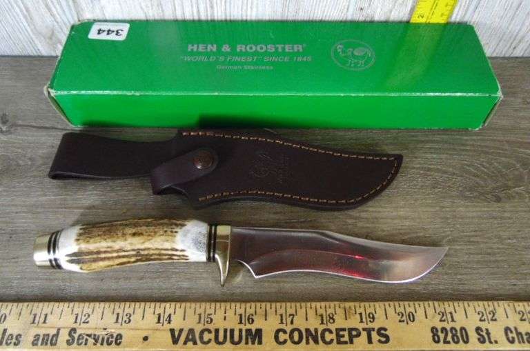 Hen & Rooster Knife - Dunker Auction