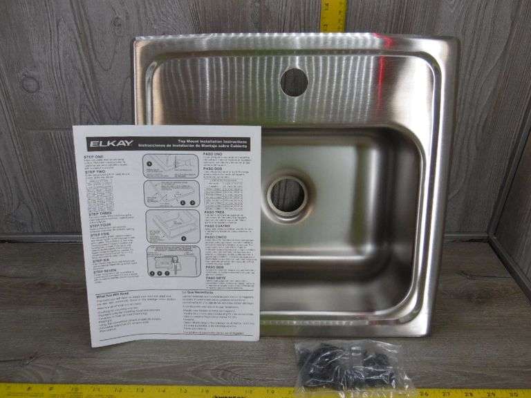ELKAY Single Basin Sink - Dunker Auction