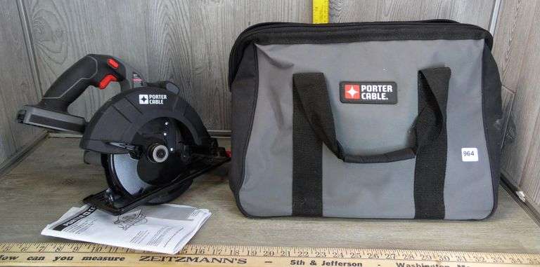 Porter Cable 18V Circular Saw: No Battery - Dunker Auction